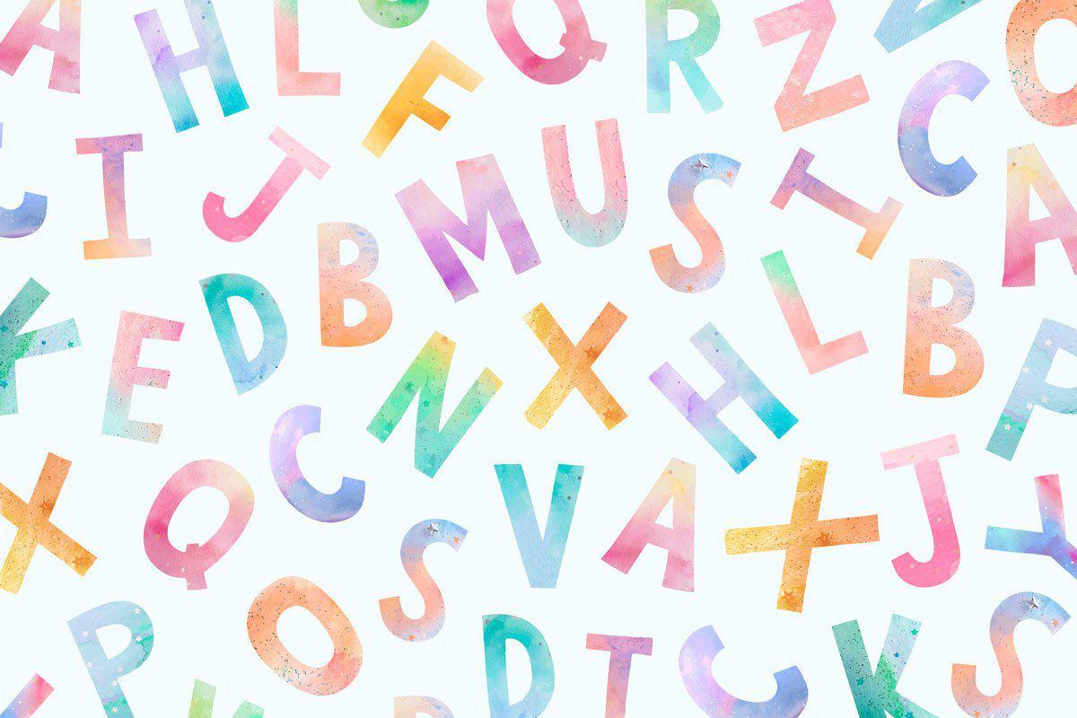 Rainbow Alphabet Wall Mural | Children's Wall murals | Eazywallz