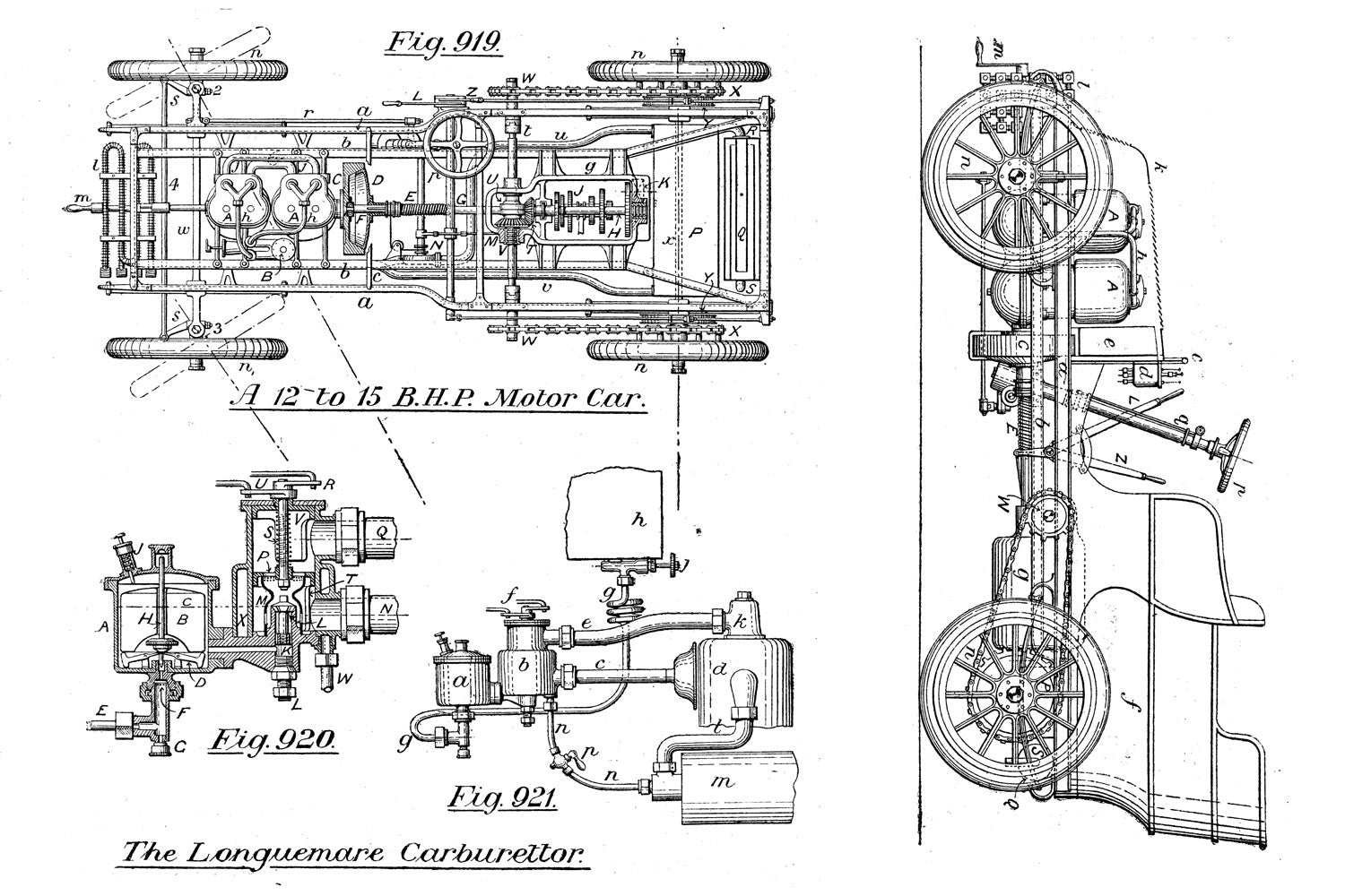 car technical drawing