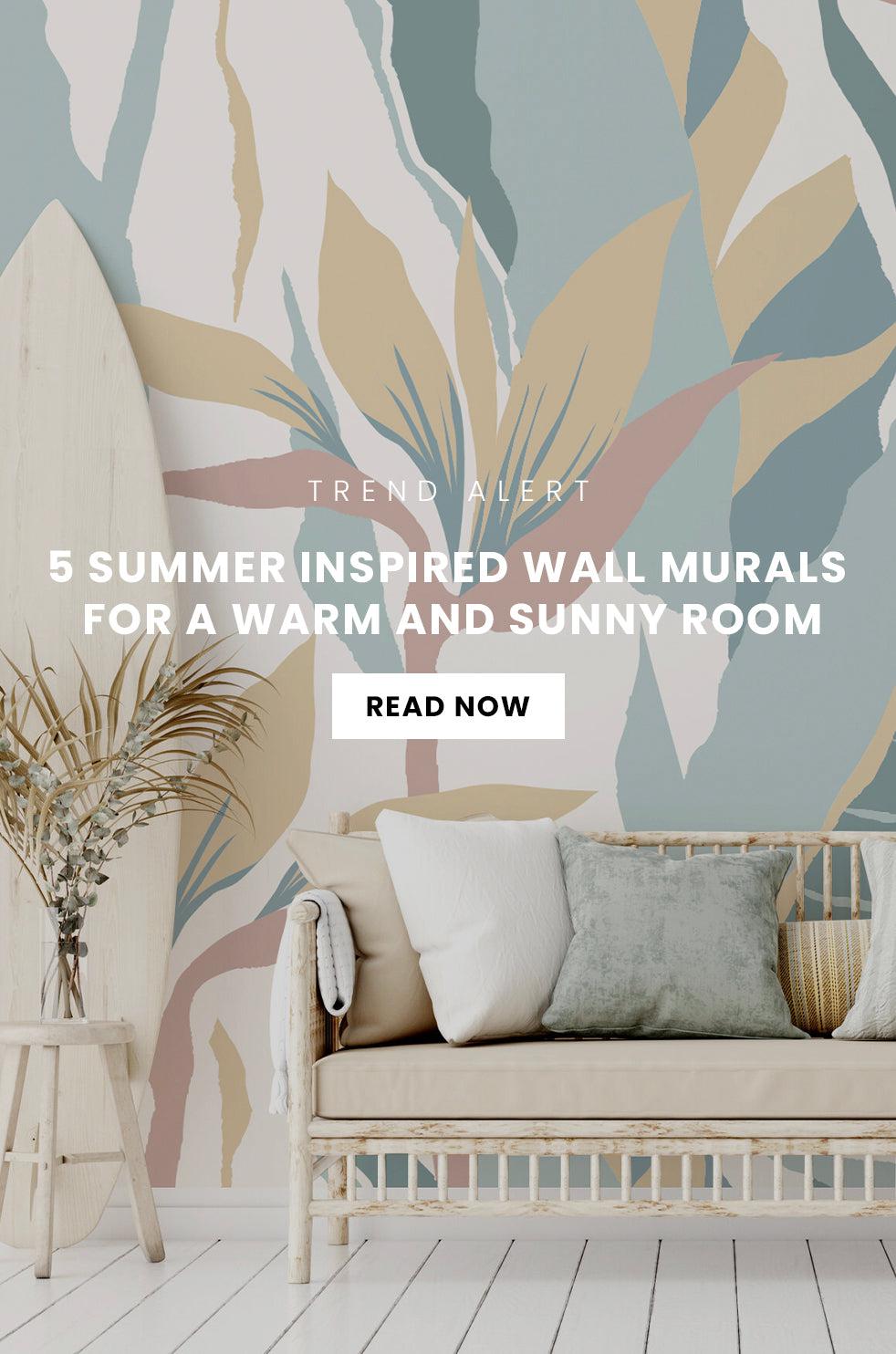 5 summer inspired wall murals for a warm and sunny room | Eazywallz