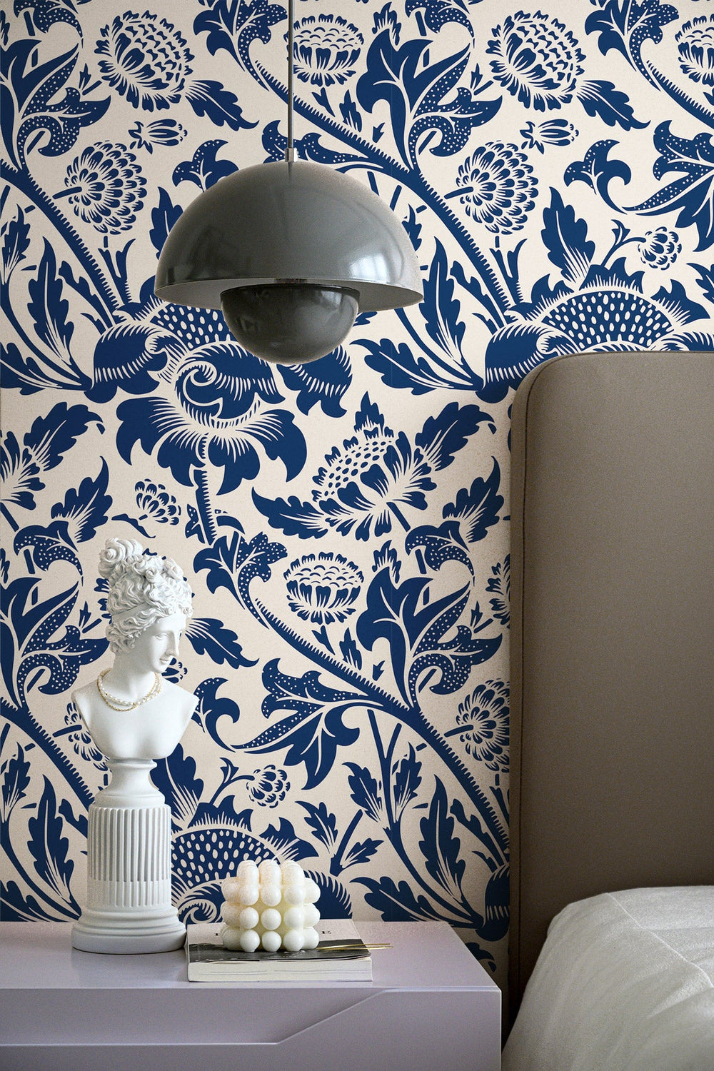 Bella Wallpaper - Vintage Floral Wallpaper for home - Eazywallz