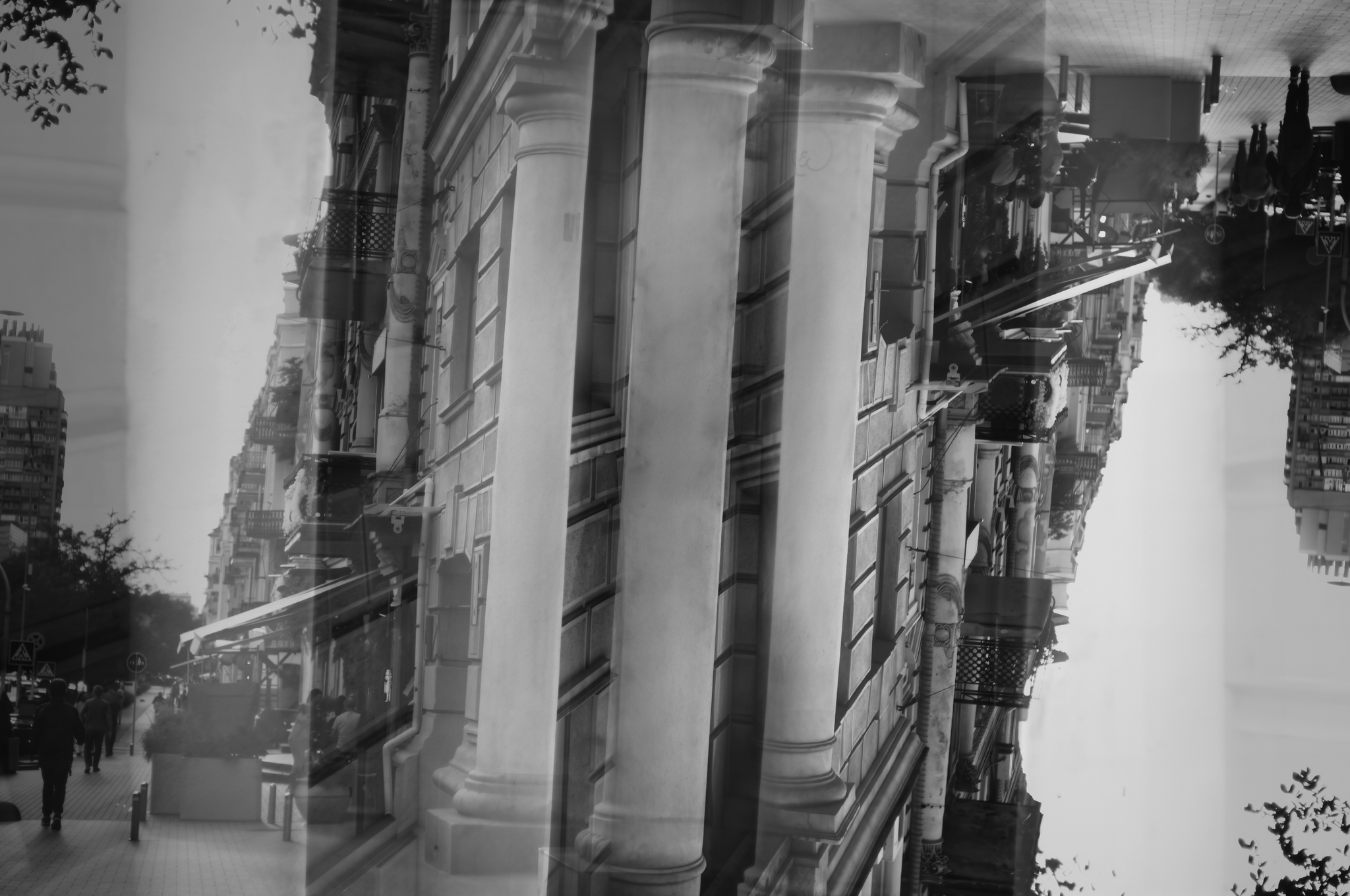 Parallax Wall Mural – Modern Black & White Wallpaper | Eazywallz