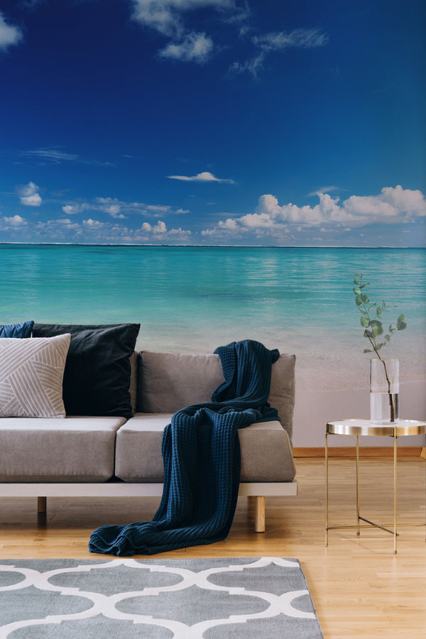White sand beach Wall Mural - Beach Wallpaper - Eazywallz