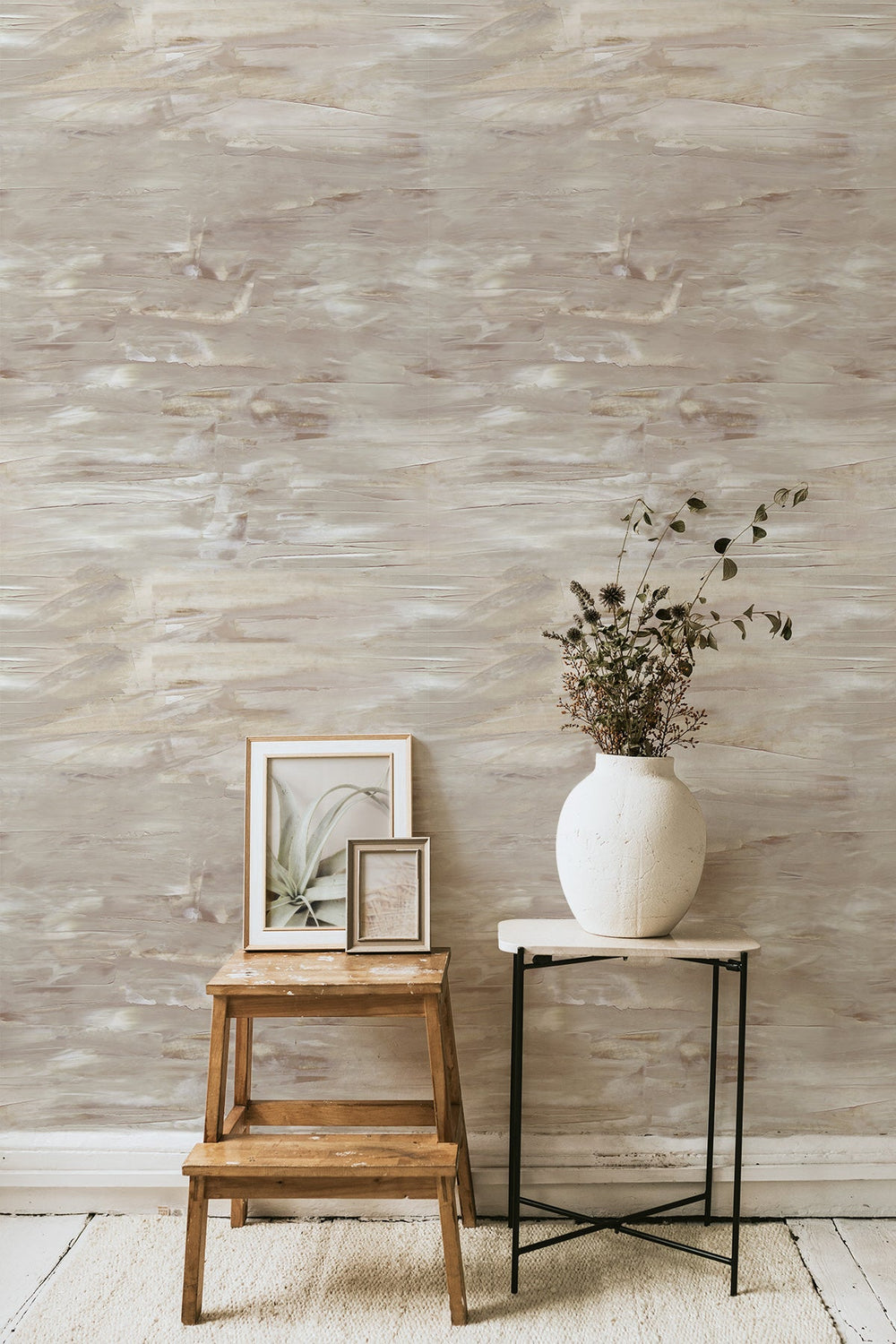 Umbriel Beige Wallpaper - Abstract Wallpaper - Eazywallz
