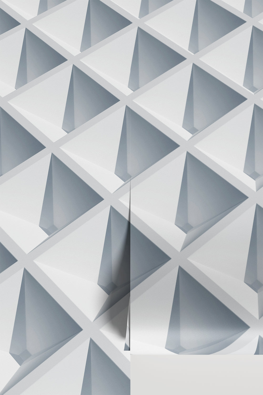 Prism Grid 3D Geometric Wall Mural – Eazywallz