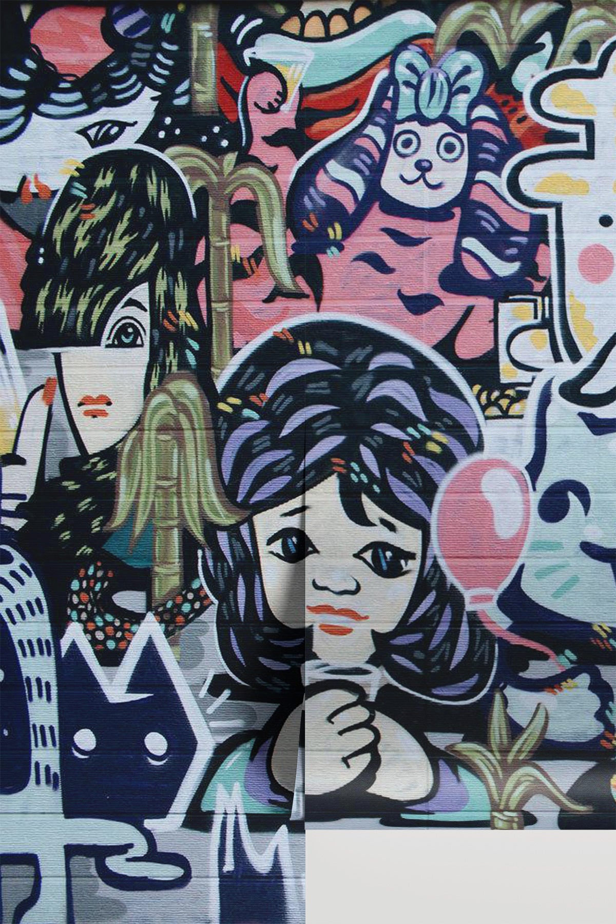 Neon Bazaar Pop Street Art Wall Mural – Eazywallz