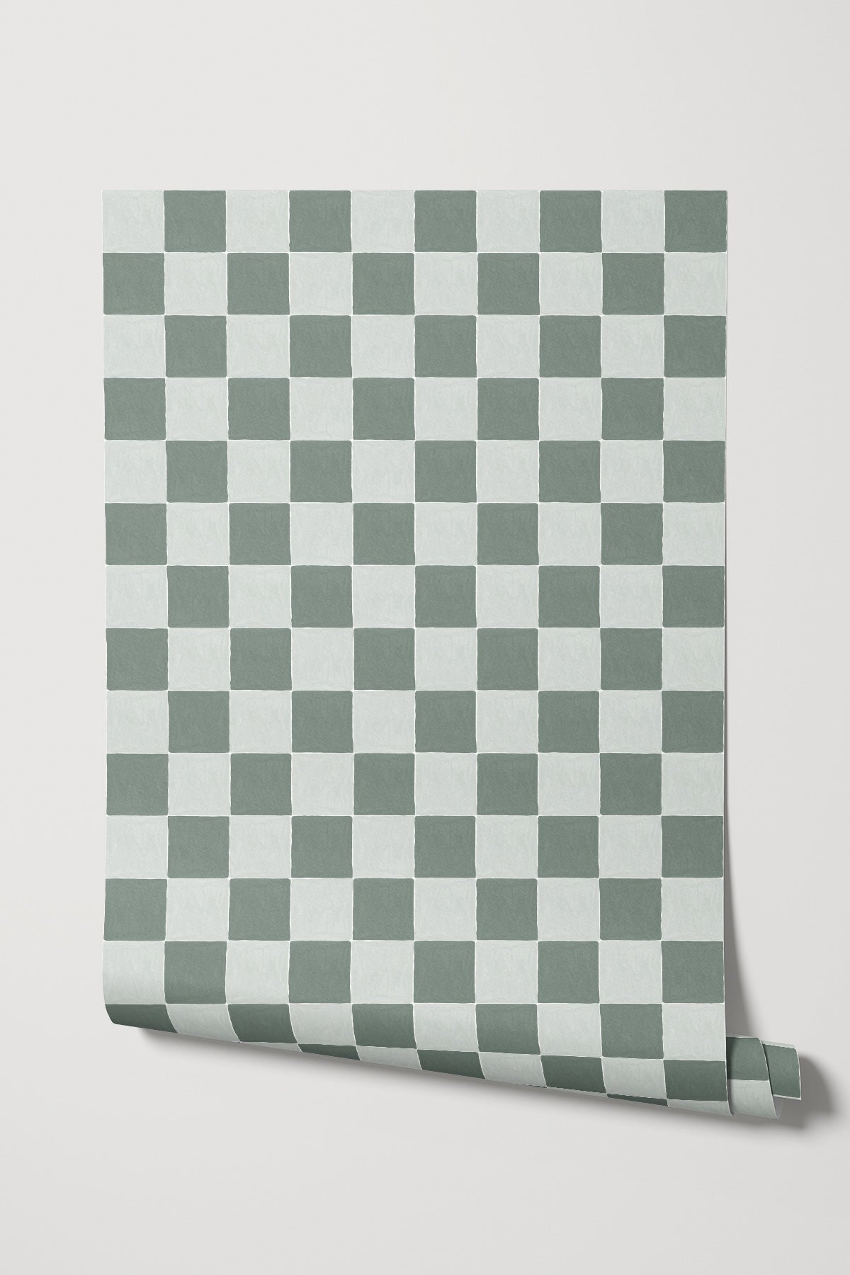 Wild Checkers Olive Wallpaper - Geometric Wallpaper - Eazywallz