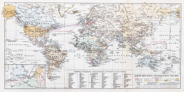 1908 Map of the World Wall Mural | Eazywallz