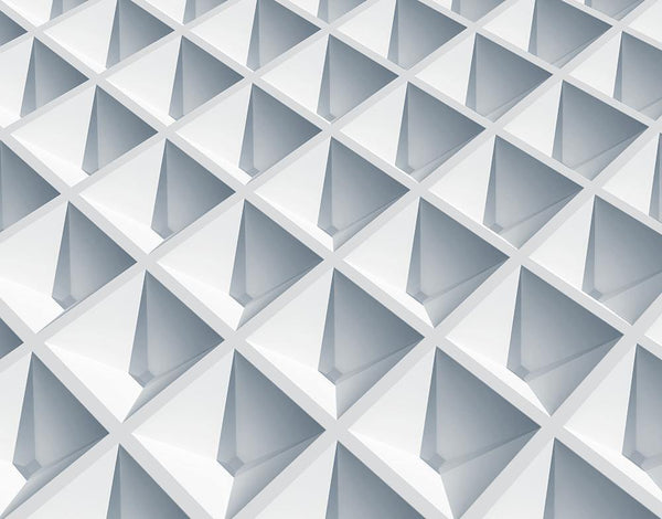 Prism Grid 3D Geometric Wall Mural – Eazywallz