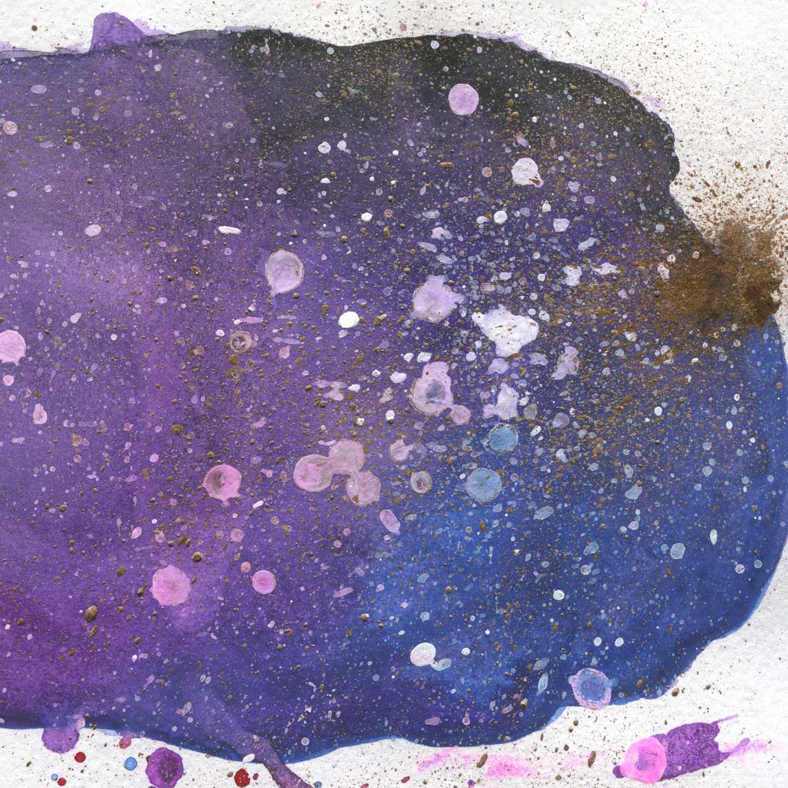 Abstract Paint Splat 4 Wall Mural - Abstract Wall Murals - EazyWallz ...