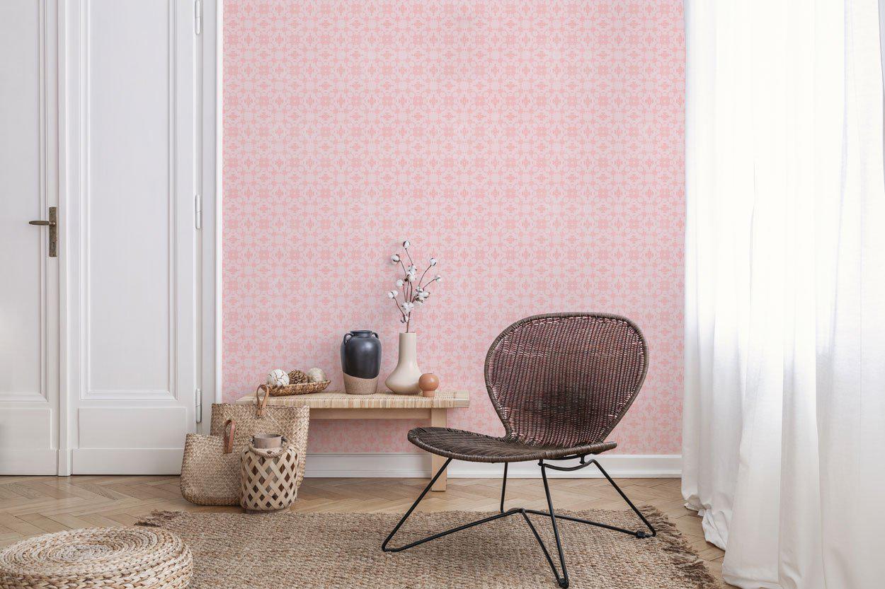 Anna's Vintage Peach Boudoir Wallpaper #423 - Wallpaper - Eazywallz