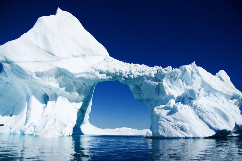 Arched iceberg Wall Mural | Winter Wallpaper | Eazywallz