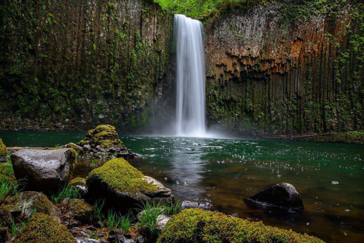 Calm Waterfall Wall Mural | Eazywallz