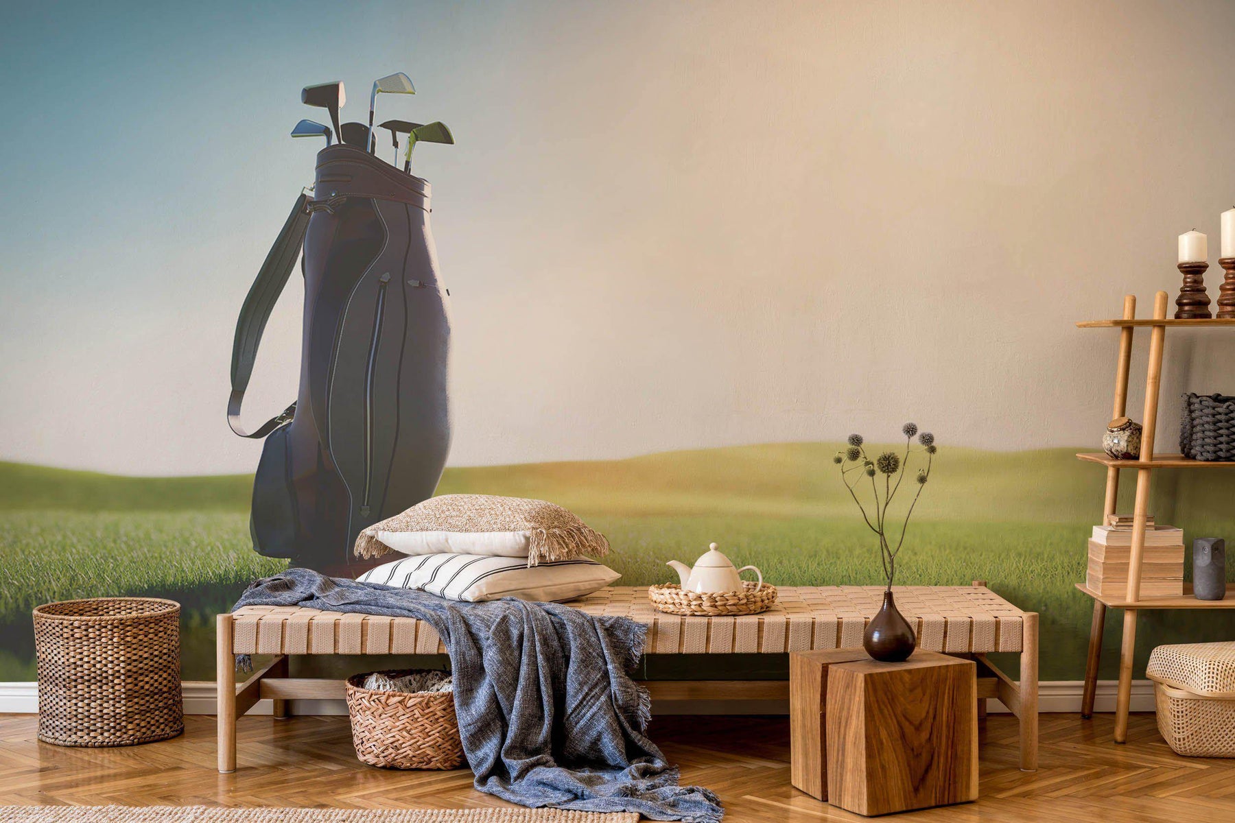 Golf Course Resort Wall Mural | Golf Wallpaper | Eazywallz