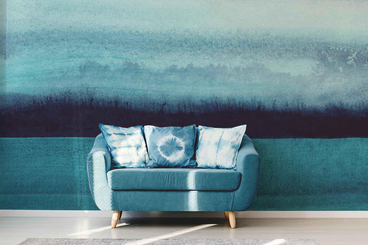 Ice Age Color Block Mural Wallpaper - Gradient Murals - Eazywallz
