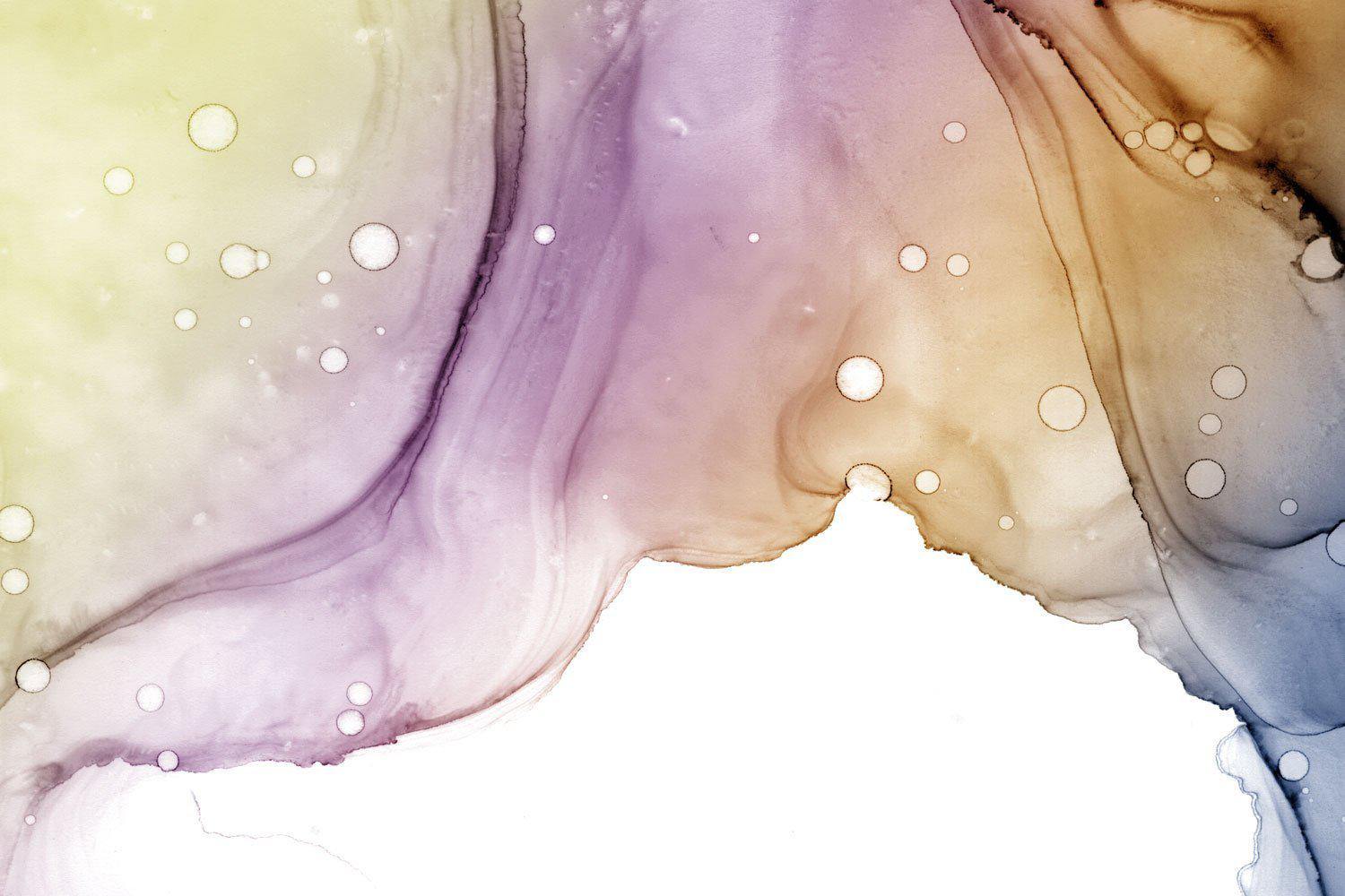 Lucid Rainbow Ink Utopia Wall Mural | Abstract Murals | Eazywallz