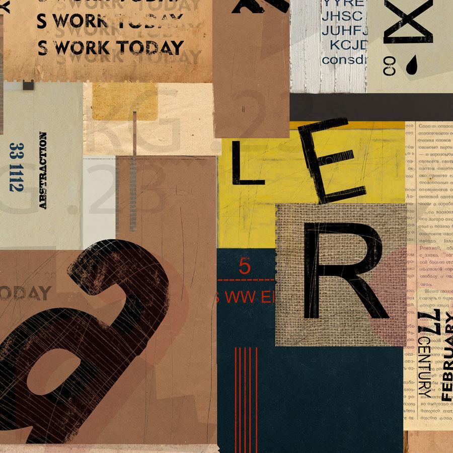 Number Words Collage