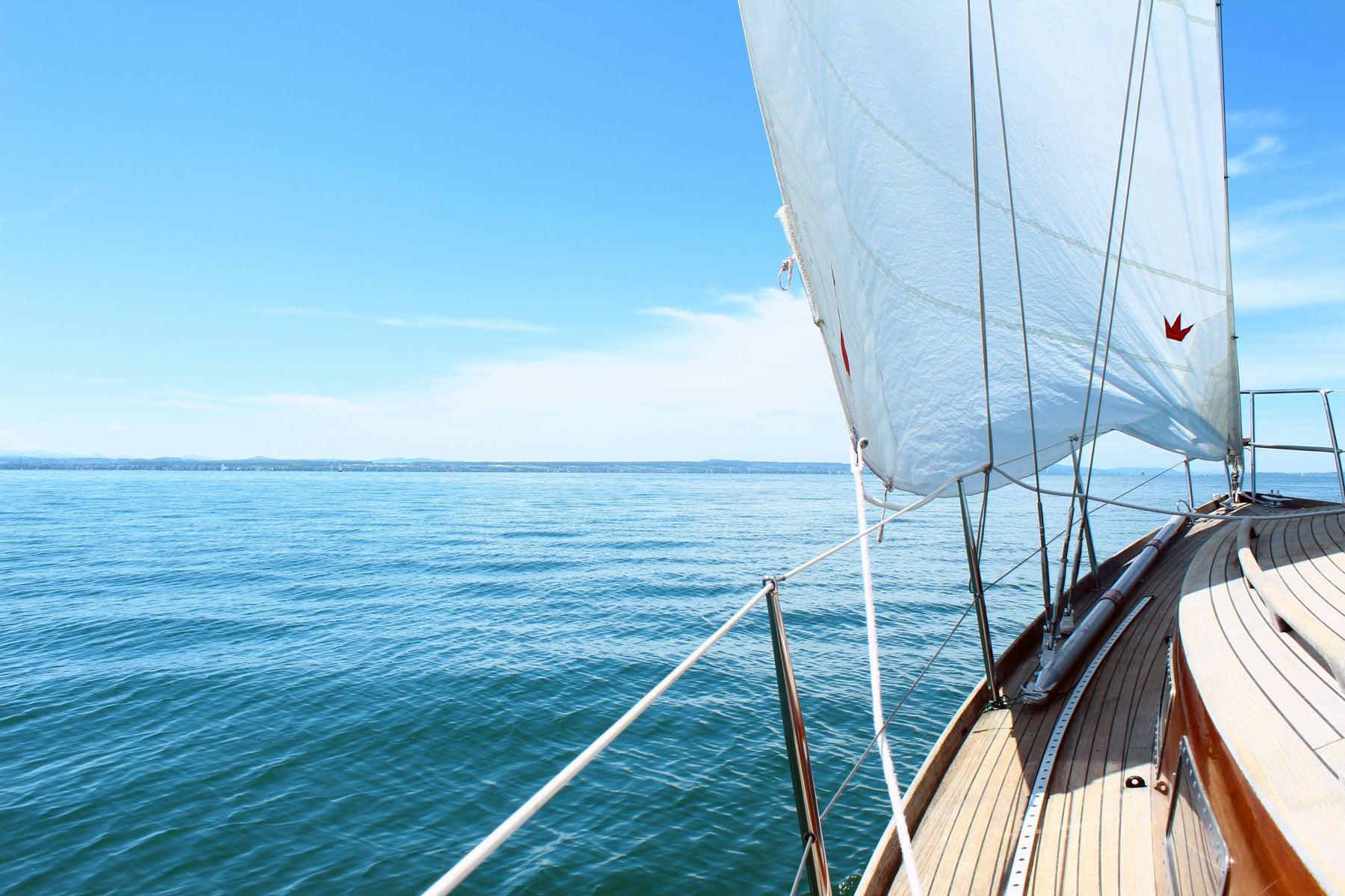 Sailing on Board Wall Mural | Sail Boat Wallpaper Murals | Eazywallz