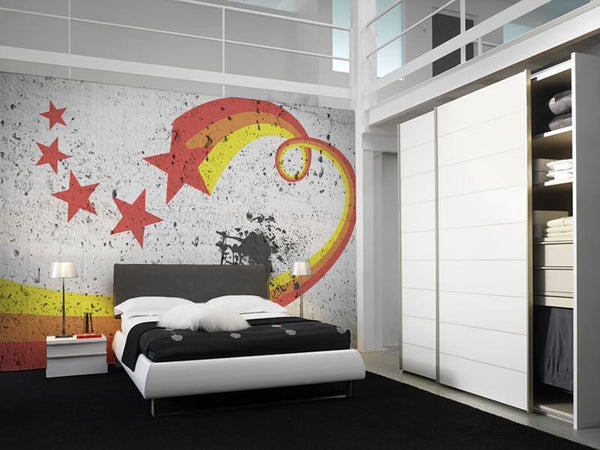 Shooting Star Wall Mural - Urban Wall Mural - Eazywallz