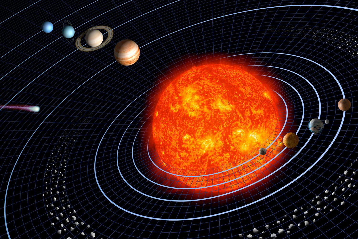 Solar System 2 Wall Mural - Space Wall Mural - Eazywallz