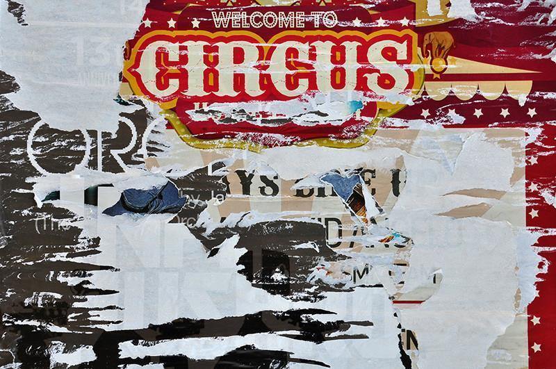 Torn Circus Posters Wall Mural - Graffiti Wall Art - Eazywallz