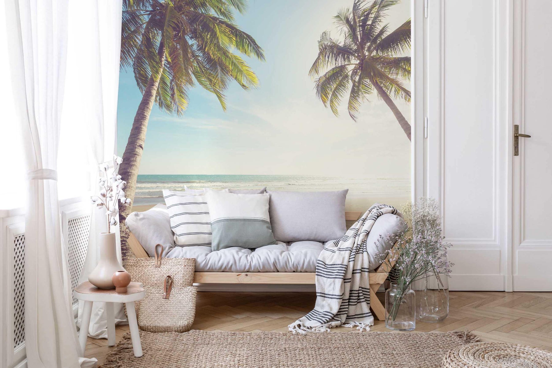 Tropical Beach Resort Wall Mural | Beach Murals | Eazywallz