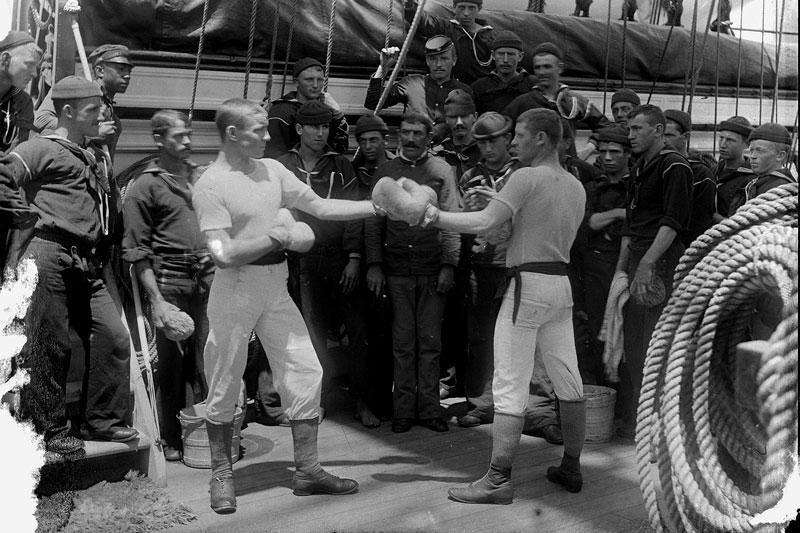 Vintage Boxing Match Removable Wallpaper | Wall Mural | Eazywallz