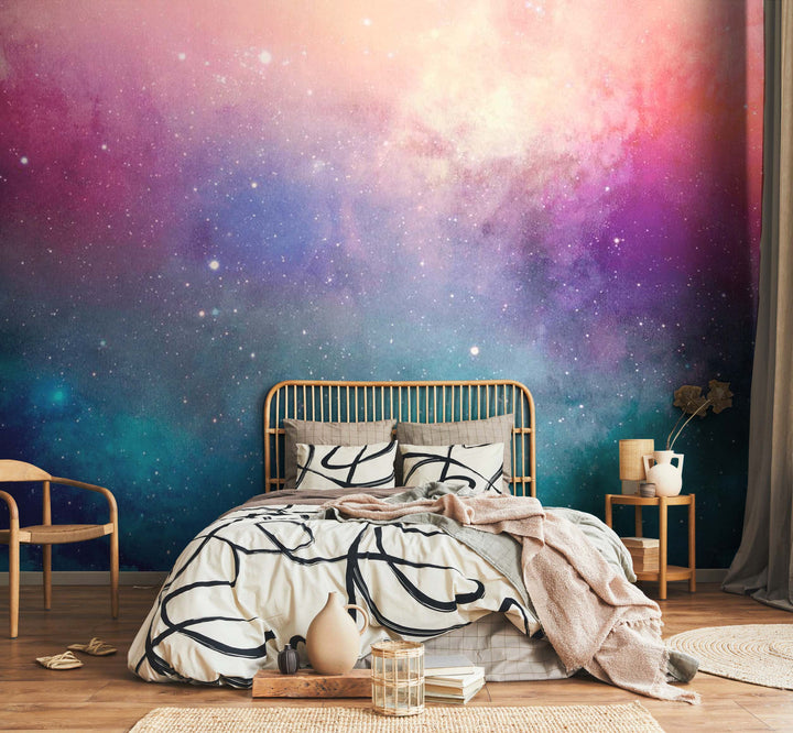 how to draw galaxy on wall