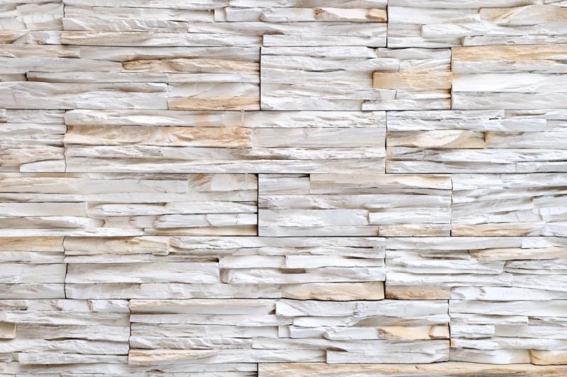Yellow and white stone wall Wall Mural | Eazywallz