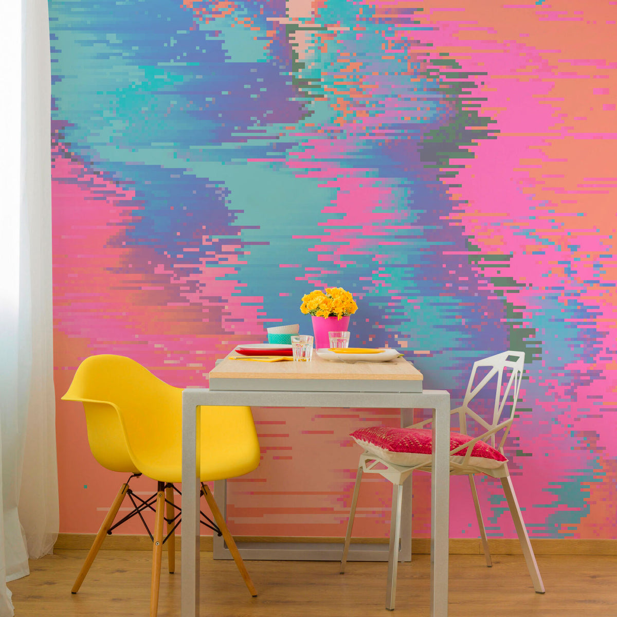Pixel Art 04 Wall Mural | Pixel Art Wall Murals | EazyWallz